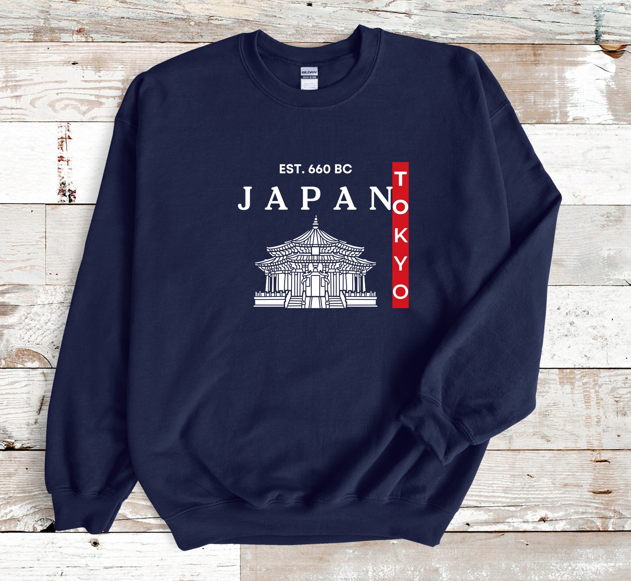 Tokyo Sweatshirt Japan Sweater, Japanese Streetwear Crewneck Traveler ...