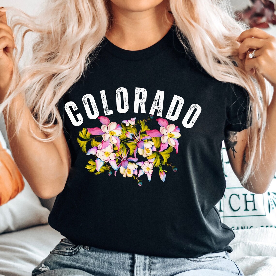 Retro Colorado State Flower Shirt Plant Lover Boho Mom Gift - Etsy