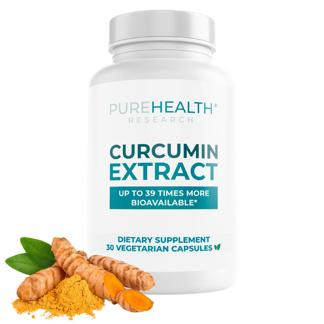 Organic Turmeric Supplement With Curcumin Extract by Purehealth ...
