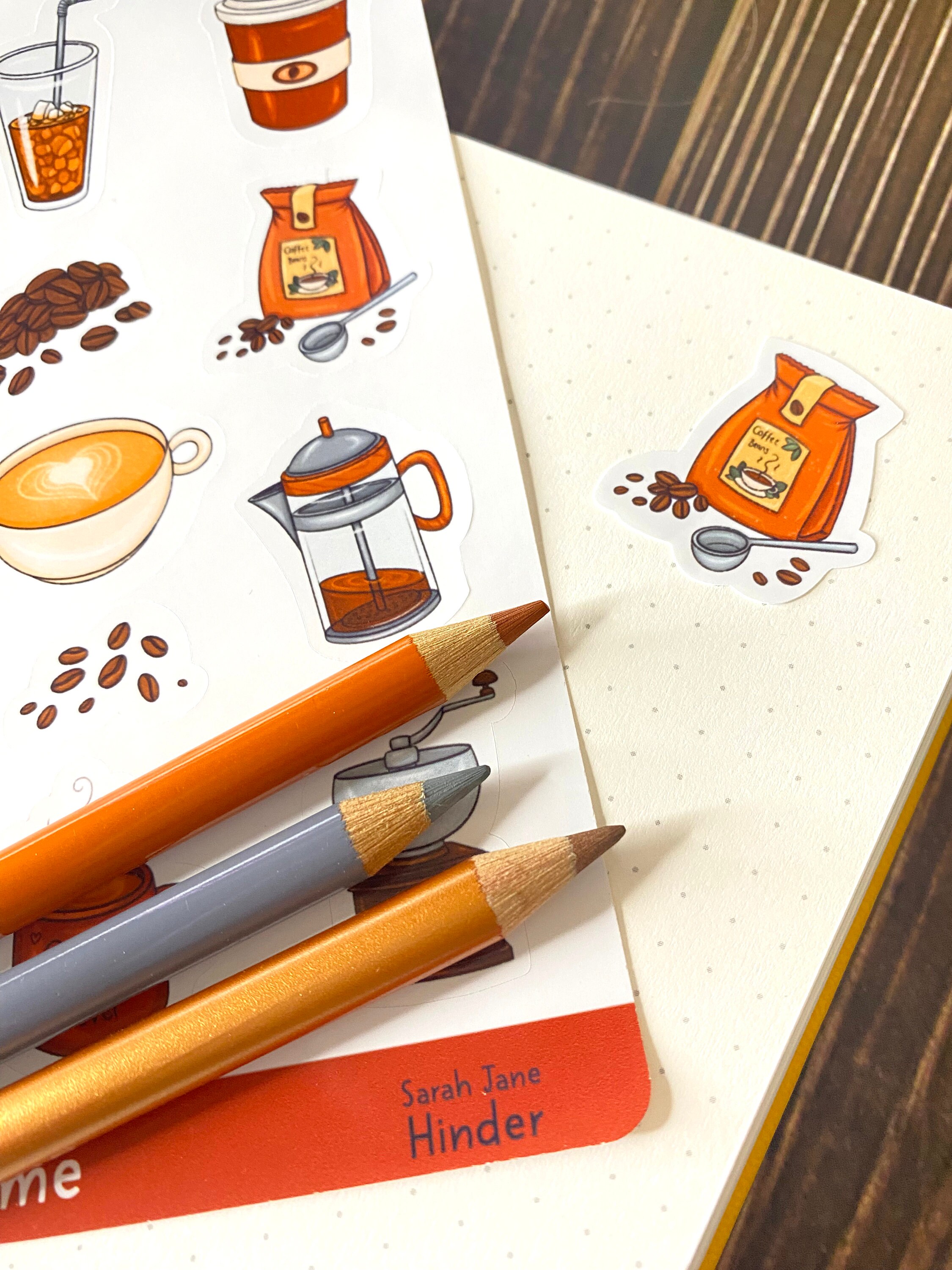 Sticker Sheet Coffee Bullet Journal Stickers, Planner Stickers ...
