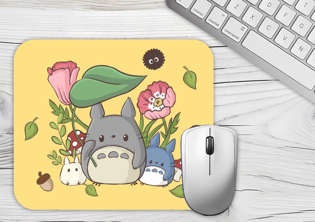 Round or Rectangular Mouse Pad totoro Fan Art Cute Kawaii - Etsy