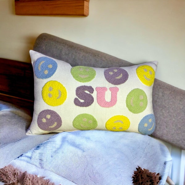 Smiley Face Pillow - Etsy