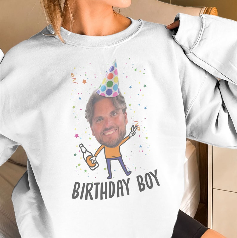 Custom Kids Face Birthday Shirt Funny Birthday Shirt - Etsy