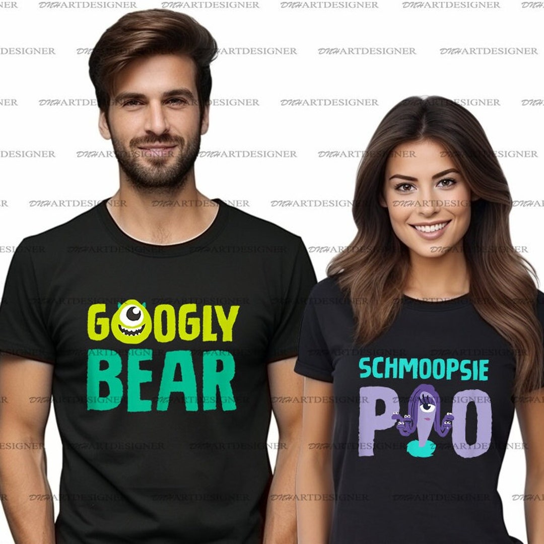 Googly Bear and Schmoopsie Poo Couple Shirts Monsters - Etsy