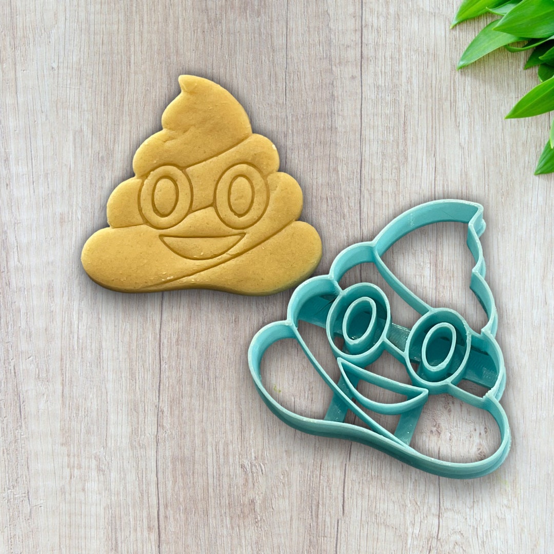 Emoji Poop Cookie Cutter for Making Shortbread Cookies, Pastry, Sugar ...