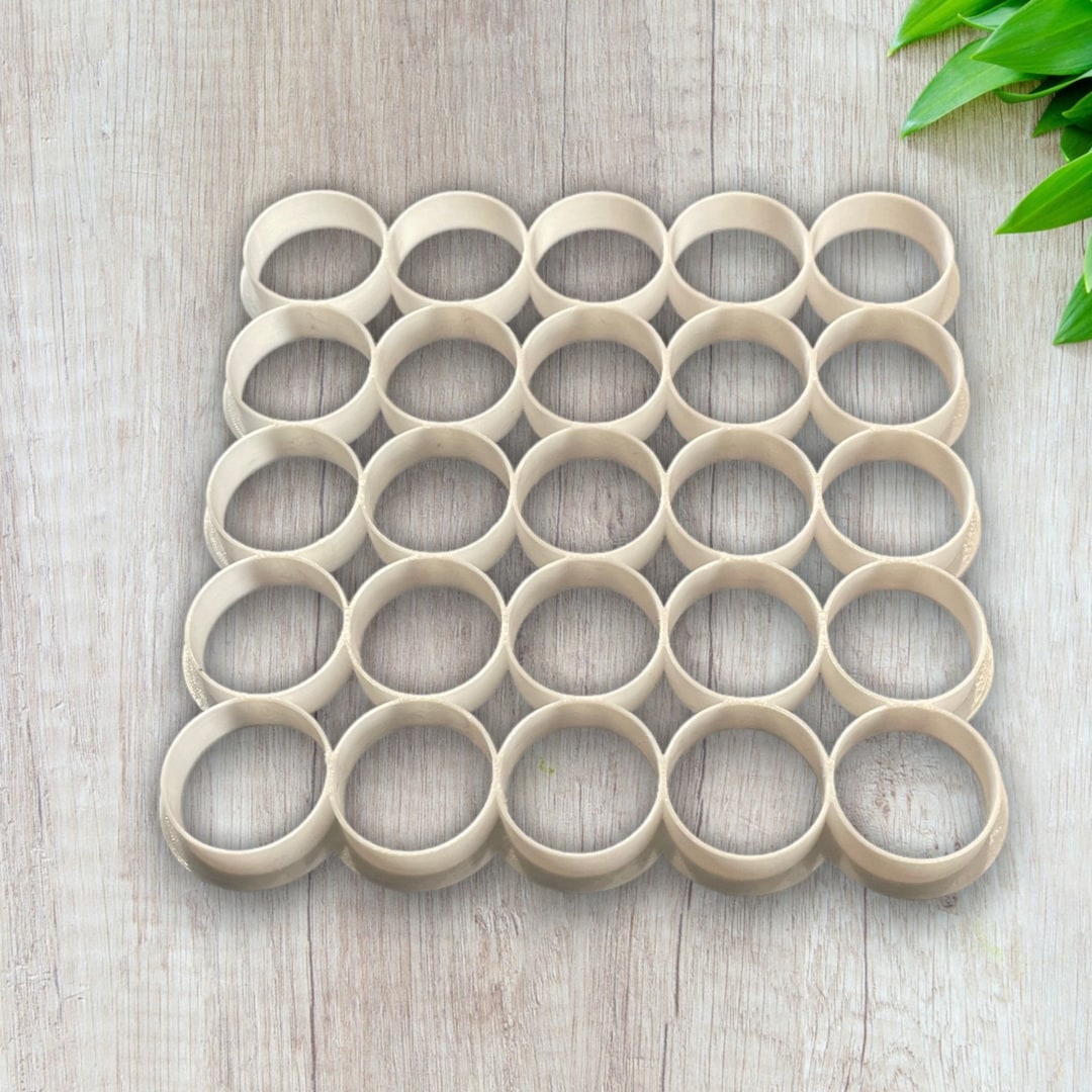 Circle Plate Cookie Cutter Quantity 25 Diam 3cm for Making Shortbread ...