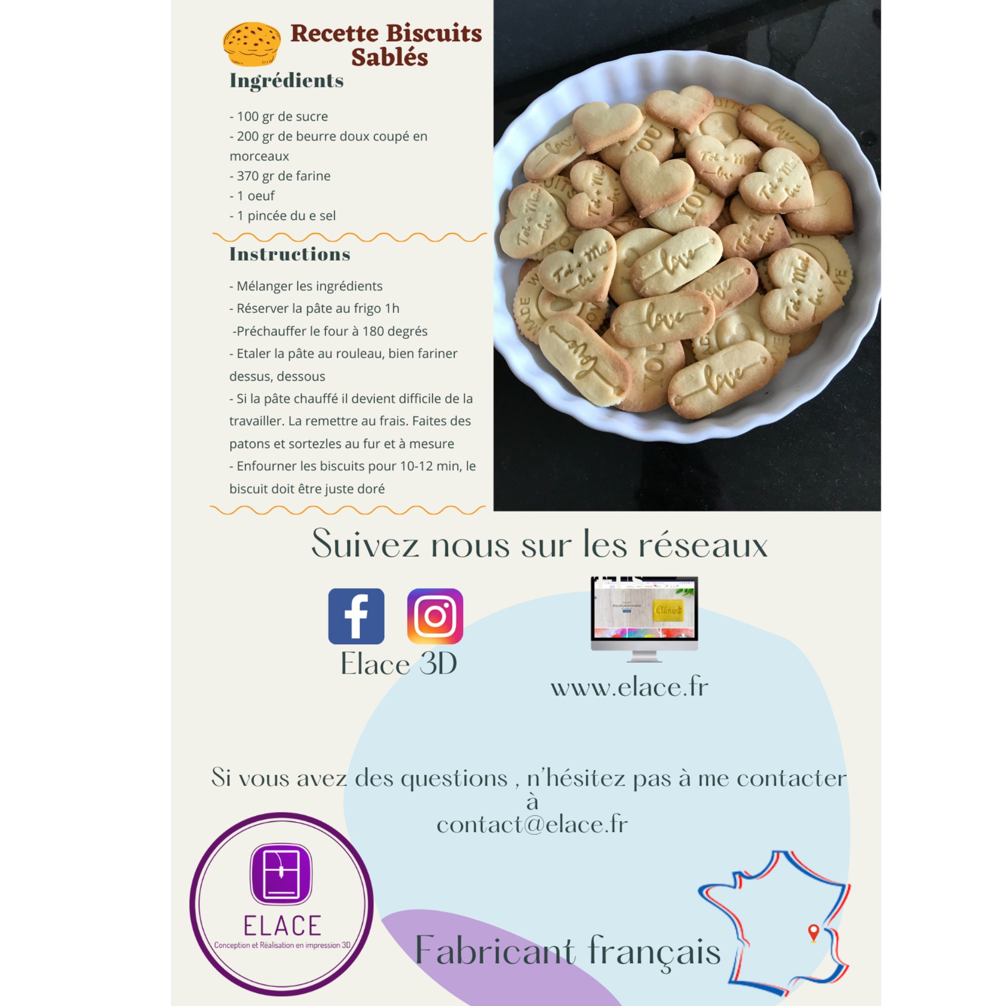 BALLOON PLAGE Cookie Cutter Shape for Making Shortbread Pastry Sugar ...