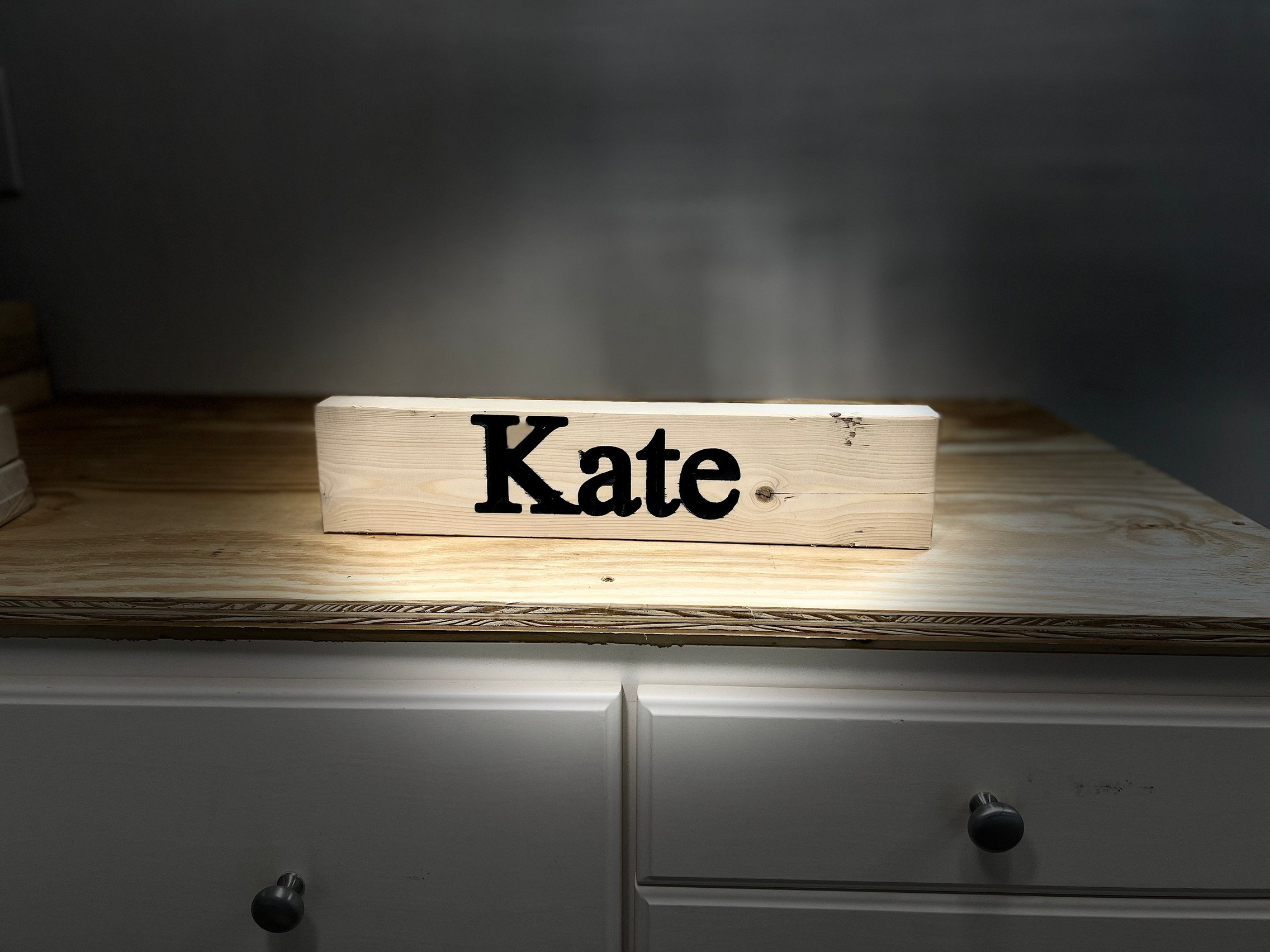 2X4 Name Plate - Etsy UK