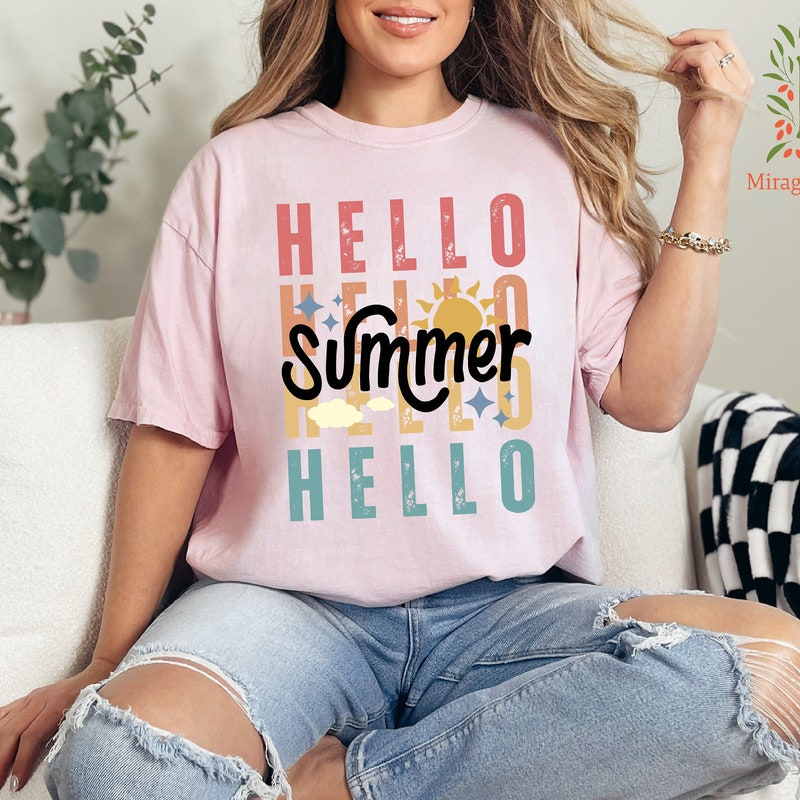 Hello Summer Shirt - Etsy