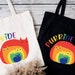 Mermaid Tote Bag Rainbow Totes Watercolor Tote Bag Pride Totes LGBTQ ...