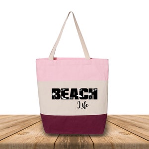 Beach Tote Bag, Beach Life Gift Bag, Girls Trip Tote Bag,summer Holiday ...