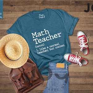 Math Teacher Definition Shirt, Funny Math Shirt, Gift for Math Teacher ...