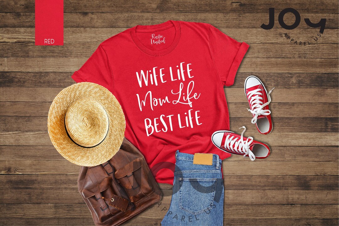 Wife Life Best Life Shirt, Mama Life Shirt, Motherhood T-shirt ...