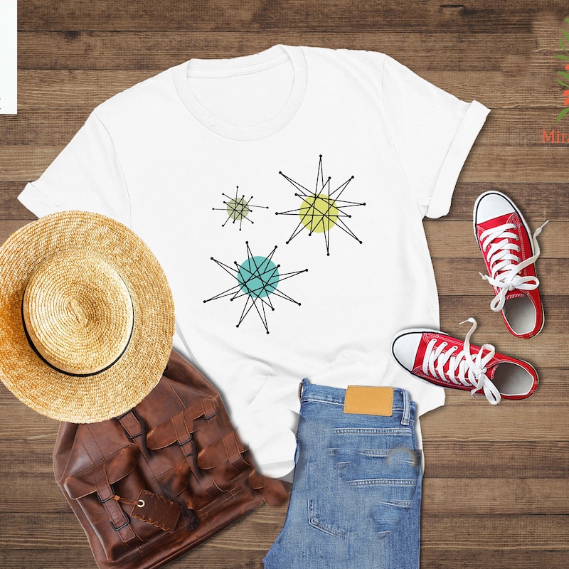 Atomic Age Pattern Shirt - Etsy