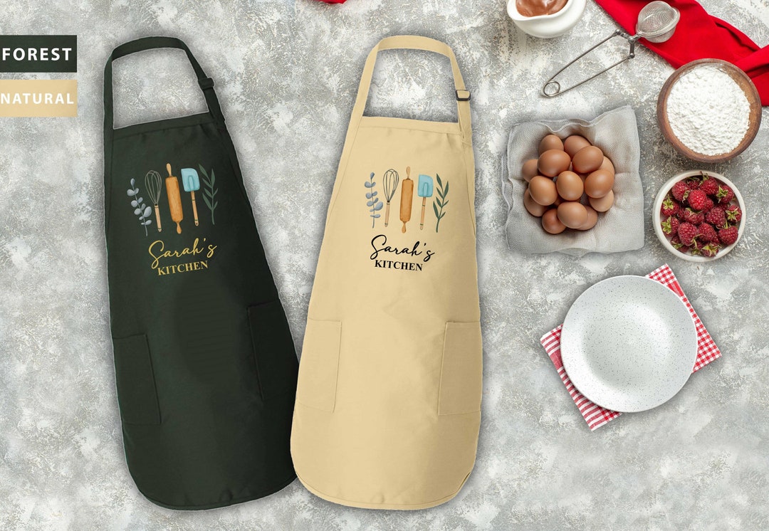 Customized Apron for Women, Personalized Baking Gifts, Baker Apron ...