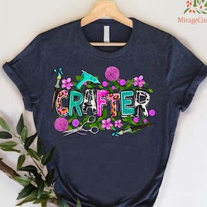 Crafter Tshirt, Funny Crafting T-shirt, Crafter Women Shirt, Gift for ...
