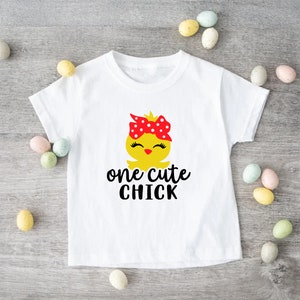One Cute Chick Shirt, Kids Chick T-shirt, Chick Lover Gift,easter Chick ...