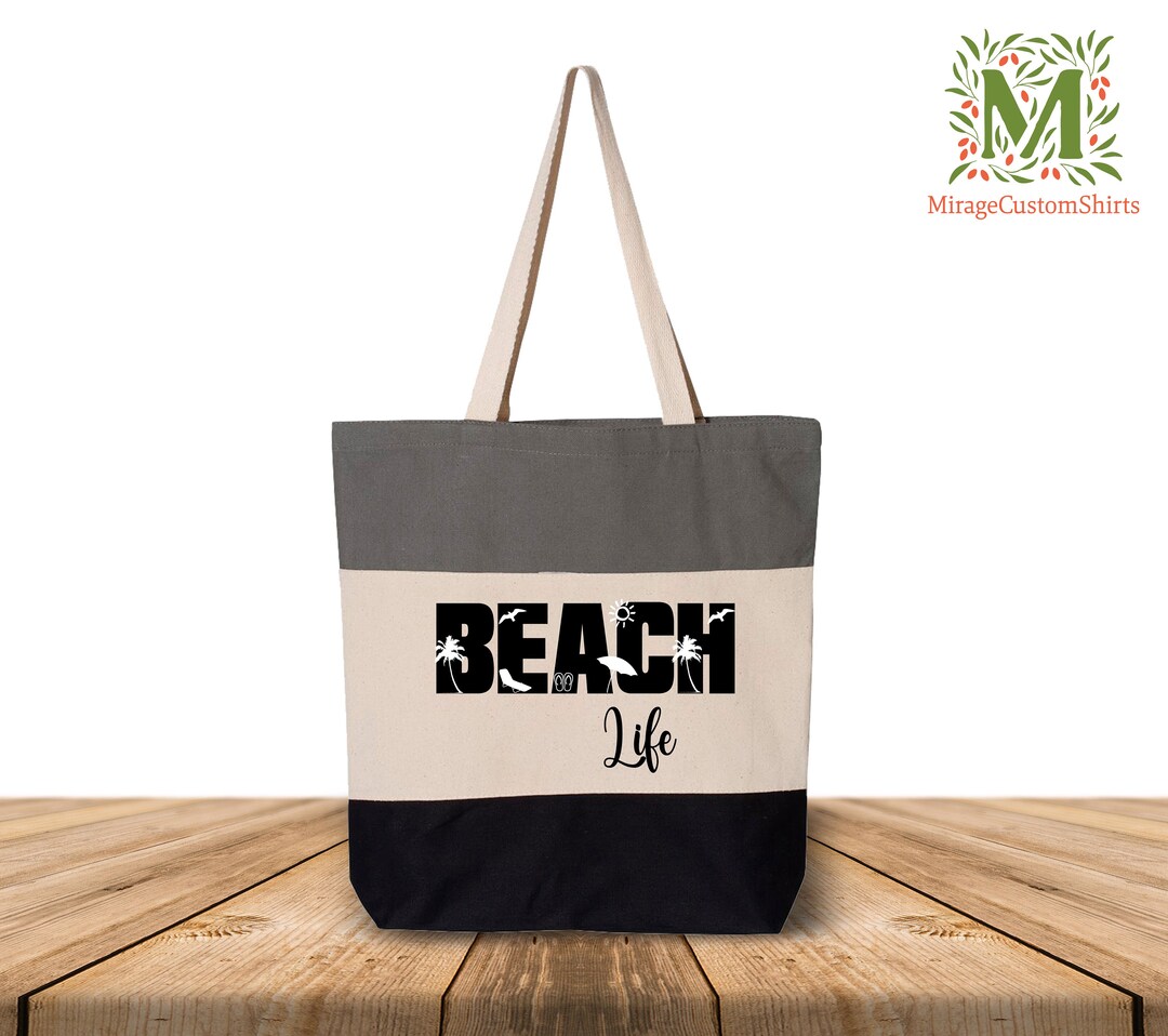 Beach Tote Bag, Beach Life Gift Bag, Girls Trip Tote Bag,summer Holiday ...