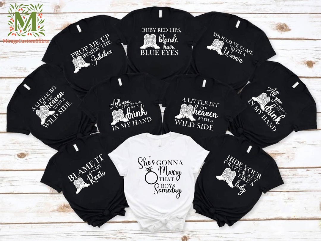 Country Bachelorette Party Shirts, Country Music Bach Shirts, Southern ...