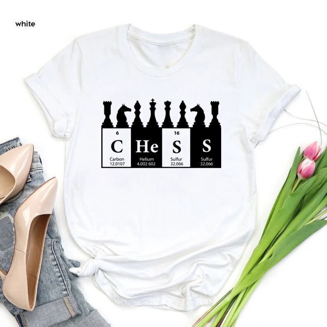 Chess and Periodic Table T-shirt, Chess Day Gift, Board Game Lover ...