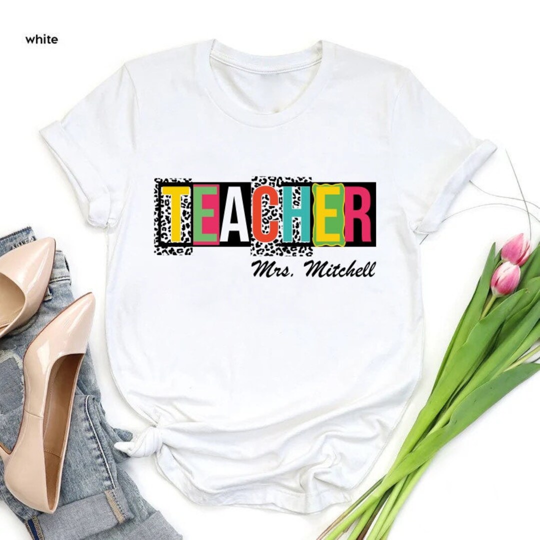 Personalized Teacher Shirt, Teacher Team Shirts, Personalized School ...