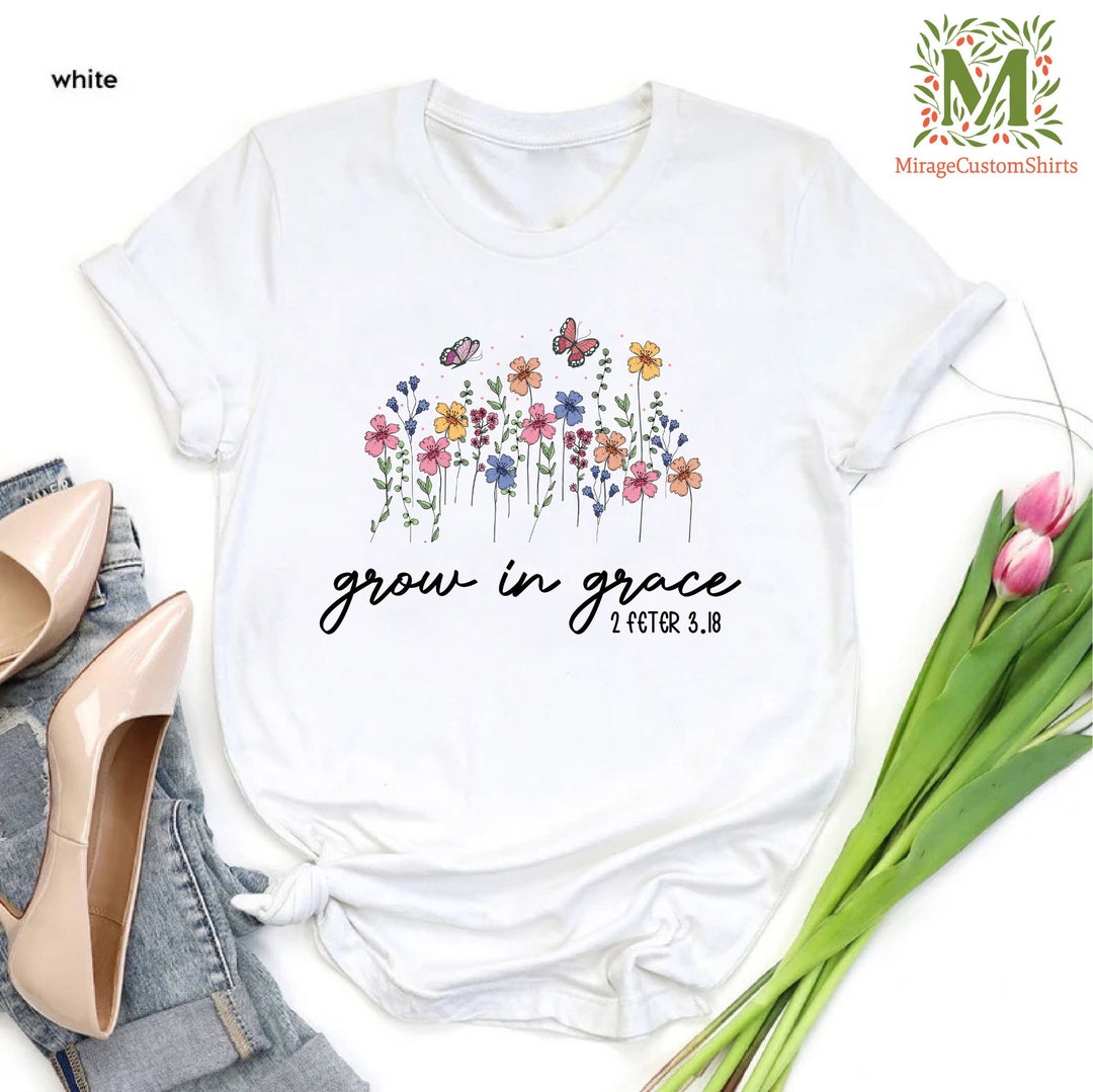 Floral Bible Verse Shirt for Women,christian Gift T-shirt,church Tshirt ...