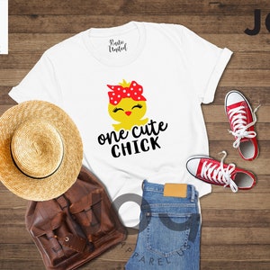 One Cute Chick Shirt, Kids Chick T-shirt, Chick Lover Gift,easter Chick ...