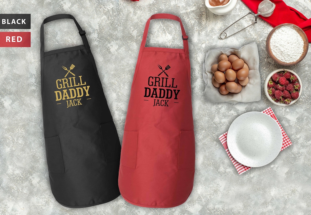Personalized Apron for Men, Grill Daddy Apron, Father's Day Gift ...