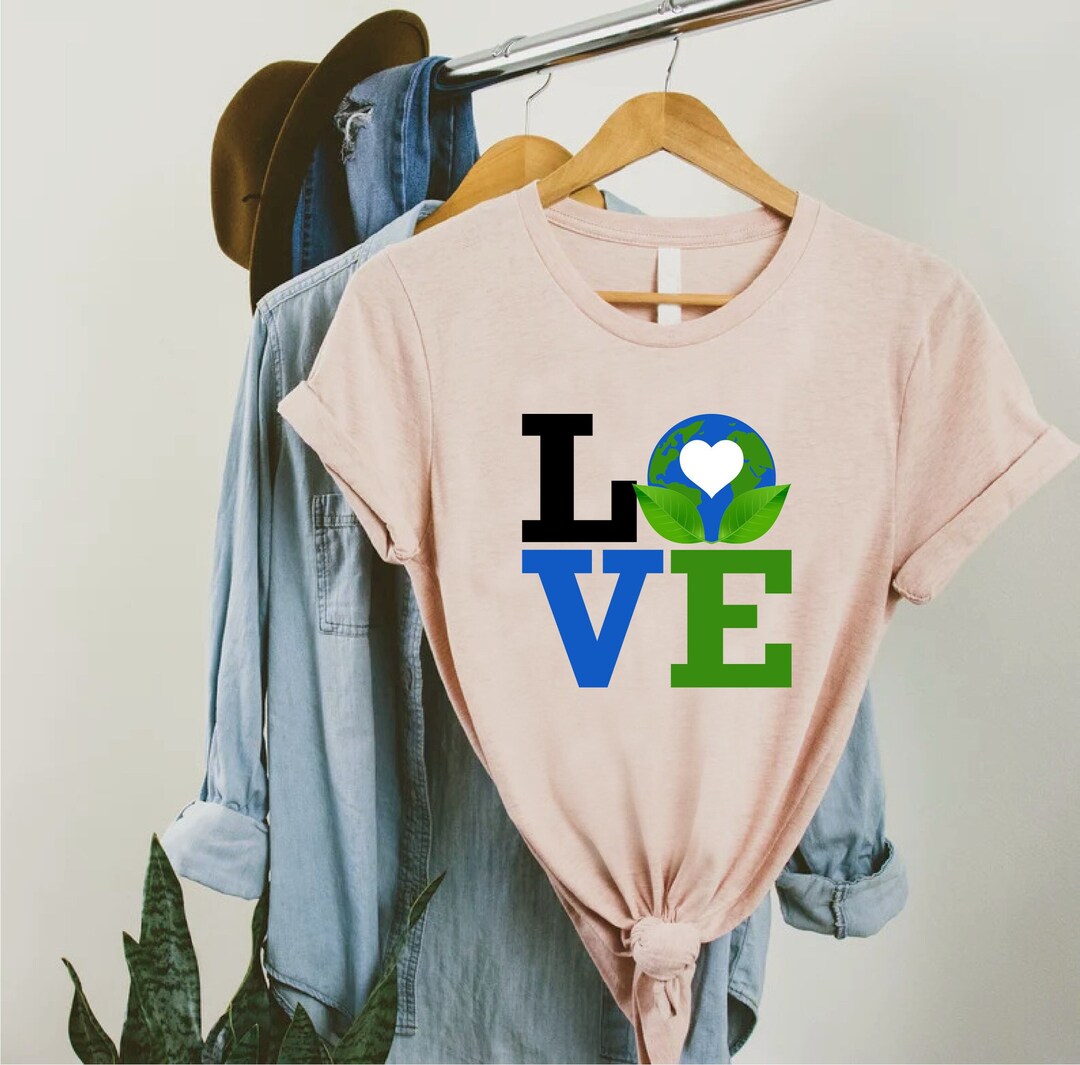 Love Earth Day Shirt,earth Day Awareness Gift,environmental T-shirt ...