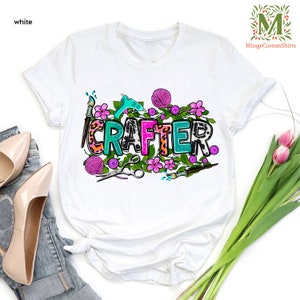 Crafter Tshirt, Funny Crafting T-shirt, Crafter Women Shirt, Gift for ...