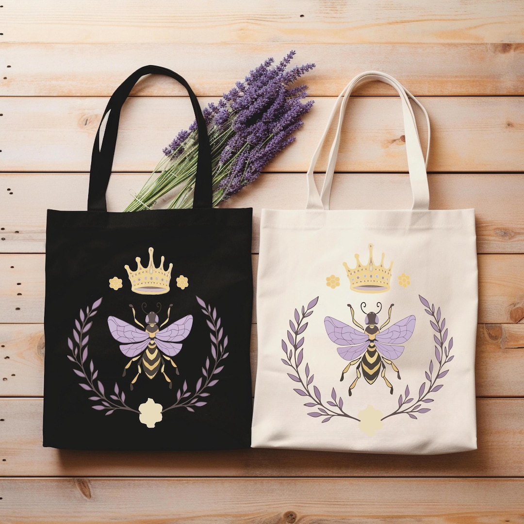 Queen Bee Tote Bag, Unique Gift for Bee Lovers, Honey Bee Tote Bag ...