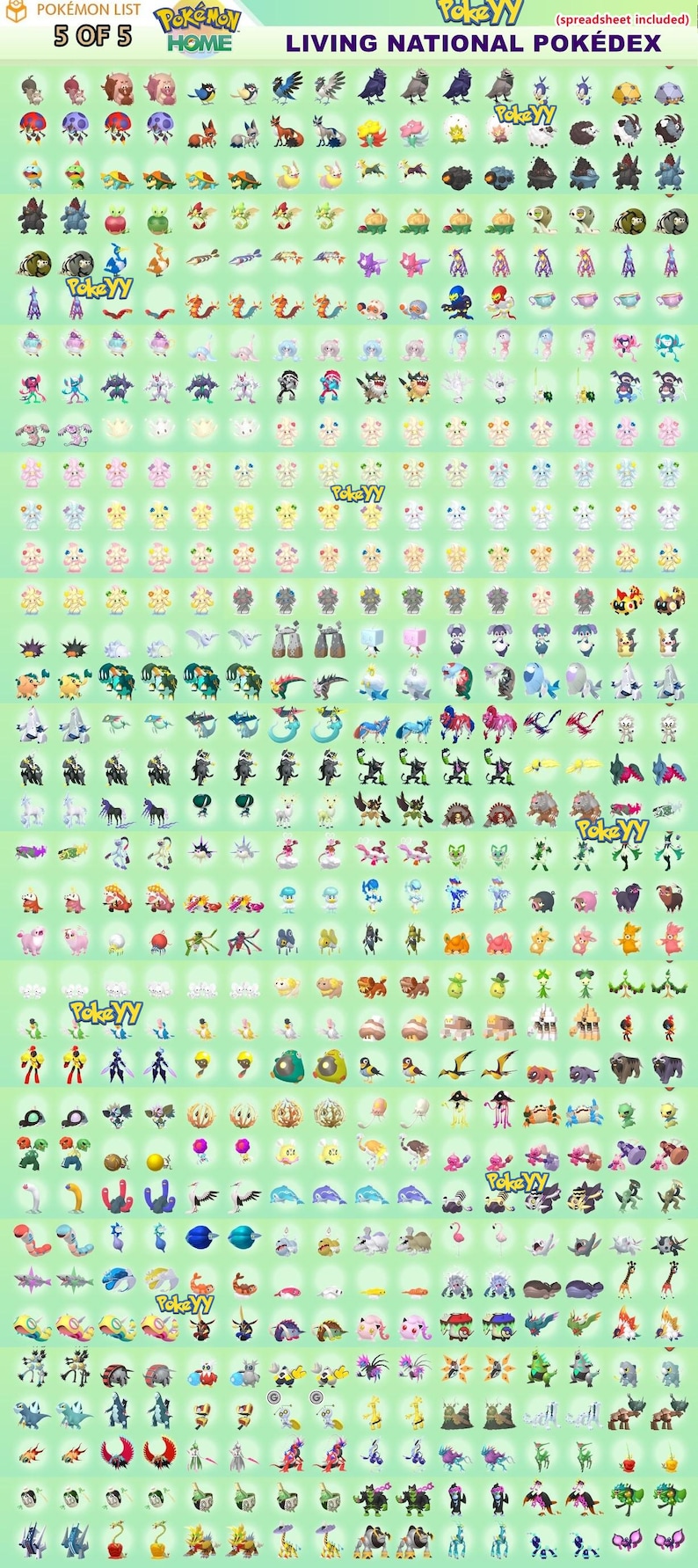 Pokeyy's LIVING National Pokedex Collection | Pokemon HOME | Shiny ...