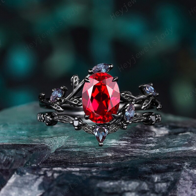 Black Gold Ruby - Etsy