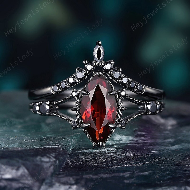 Gothic Wedding Rings - Etsy