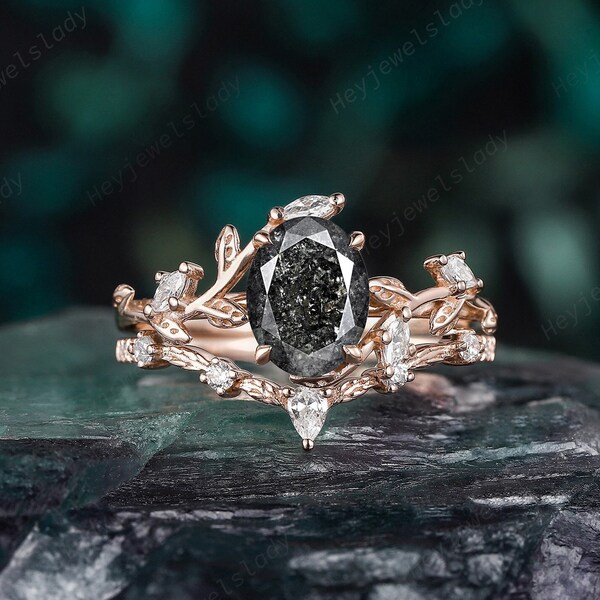 Diamond Leaf Ring - Etsy