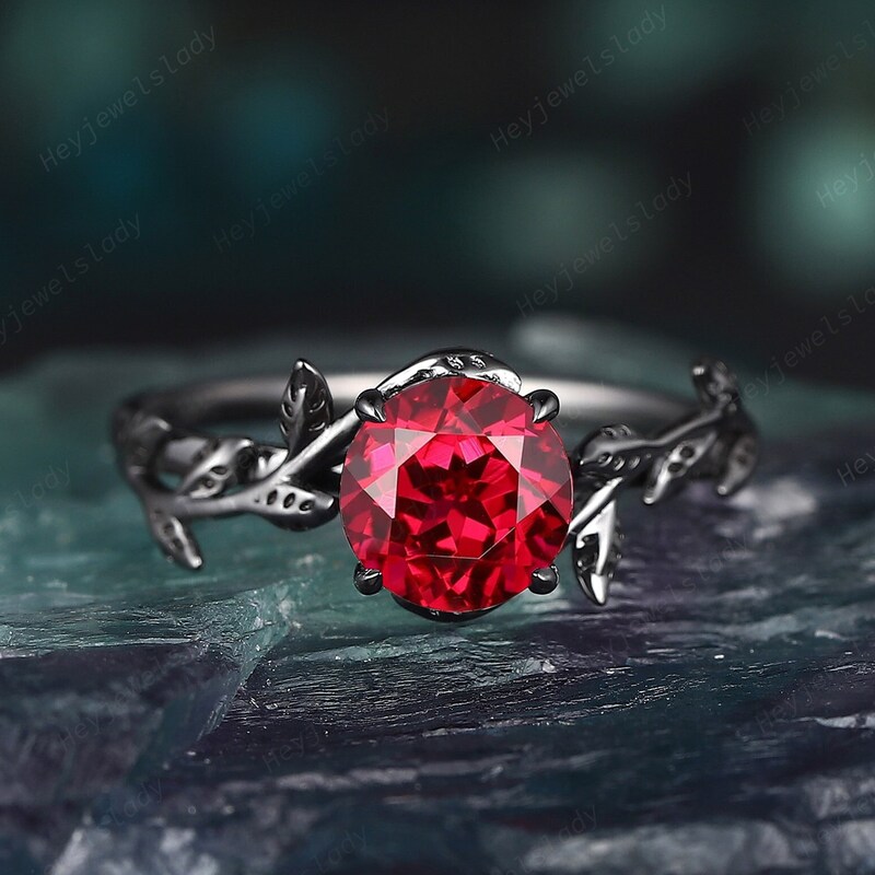 Ruby Wedding Ring - Etsy
