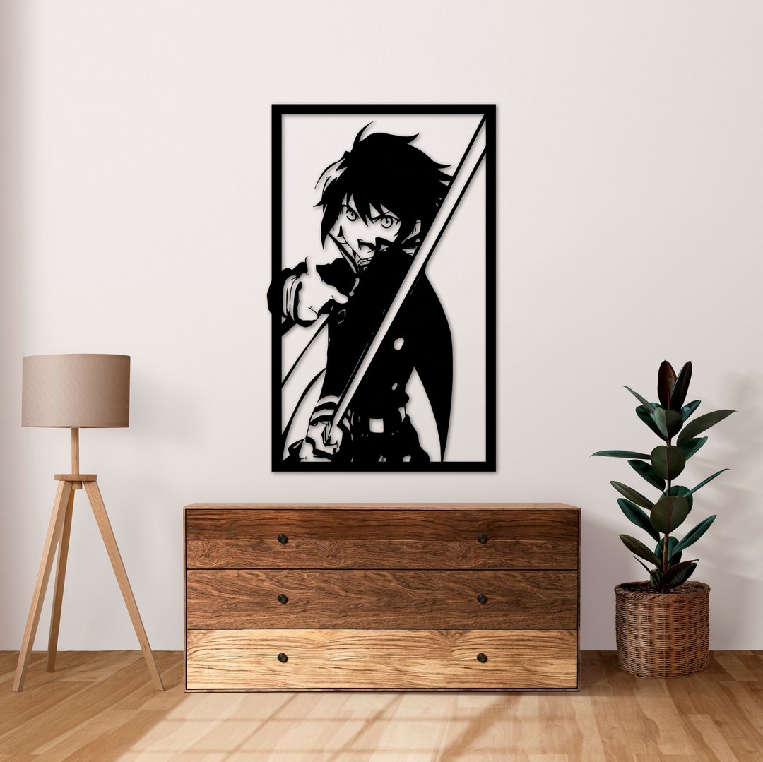 Anime Metal Wall Art Anime Wall Decor - Etsy