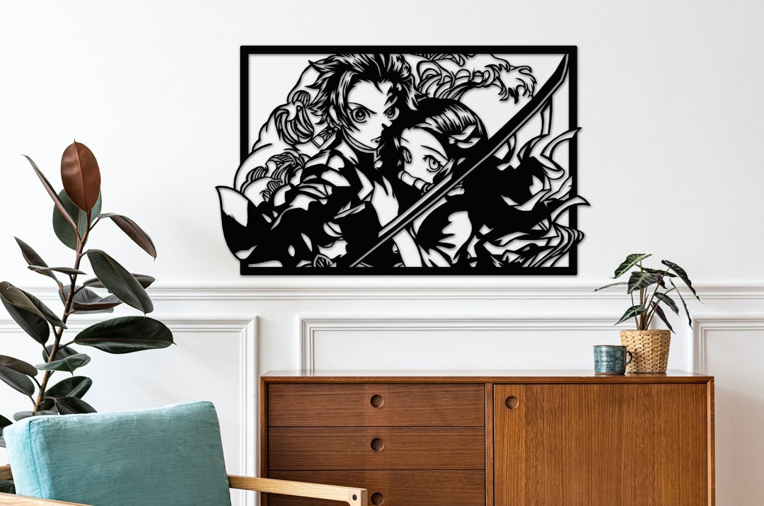Anime Metal Wall Art Anime Wall Decor - Etsy