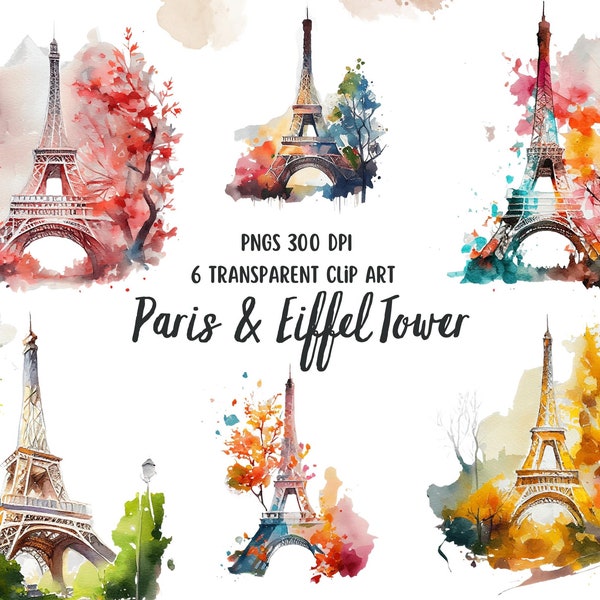 Paris Clip Art Set - Etsy