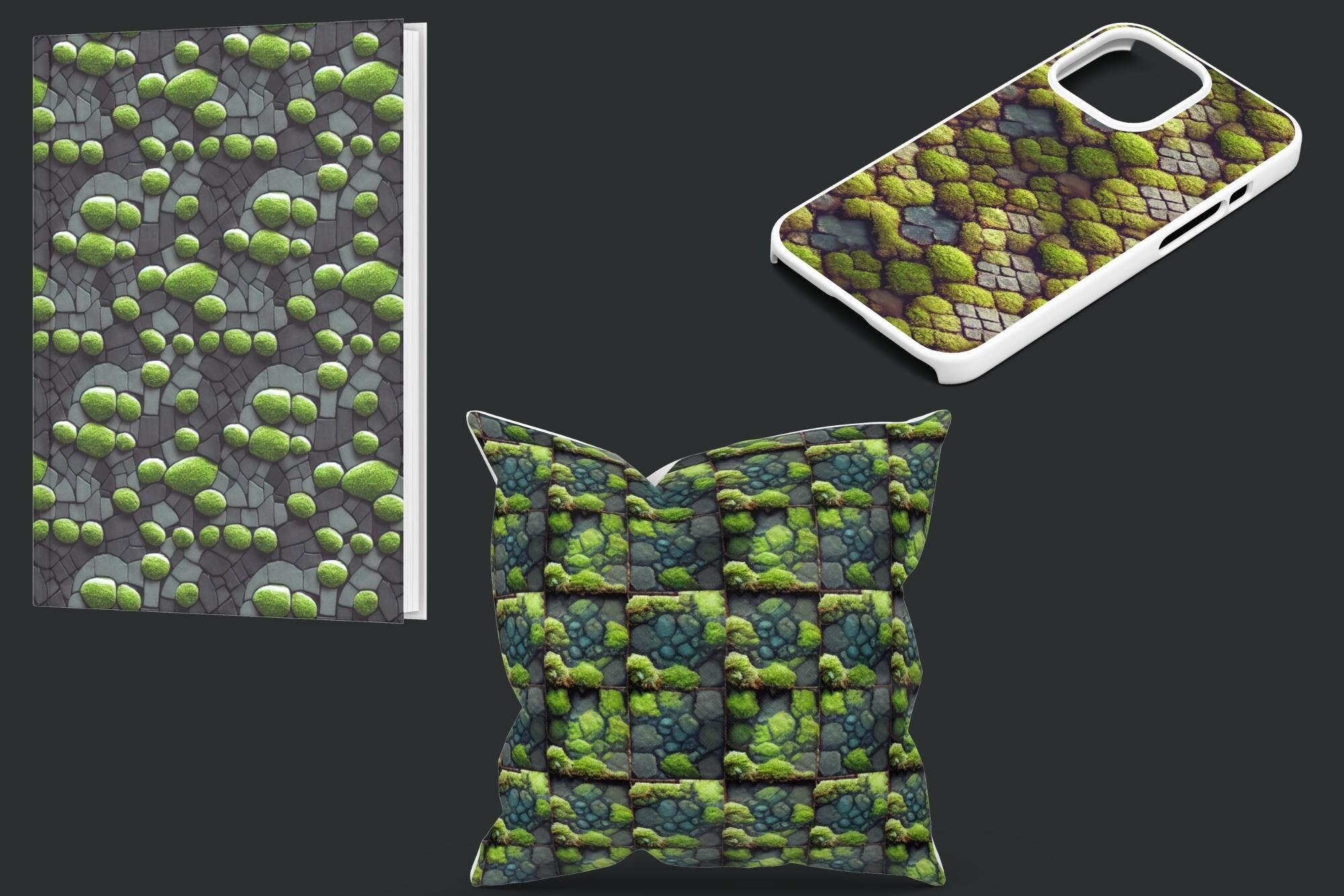 Minecraft Mossy Stone Texture