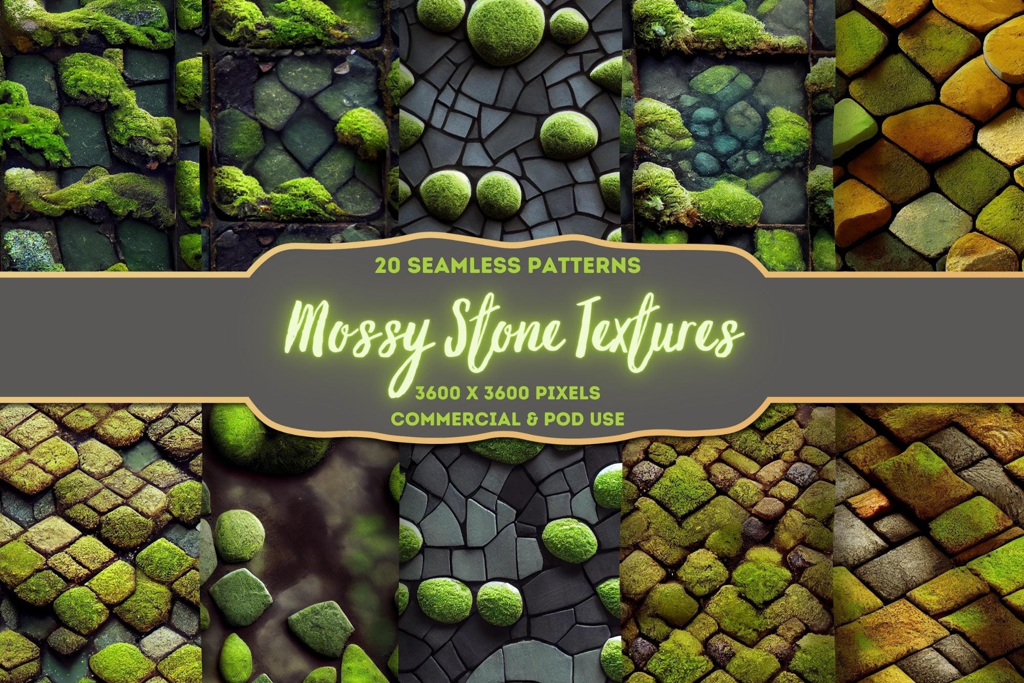 Mossy Stone Texture Seamless