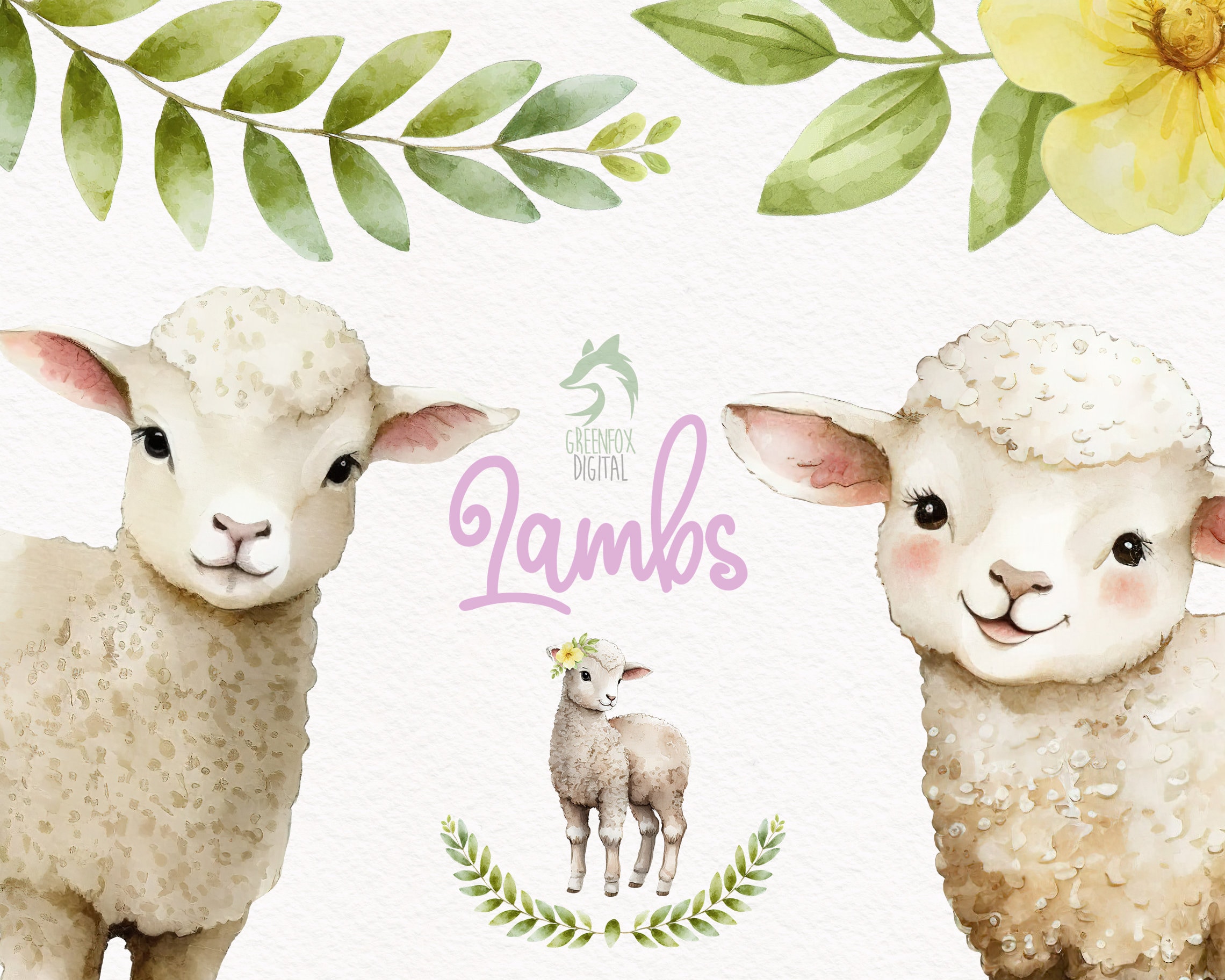 Cute Baby Sheep Clipart