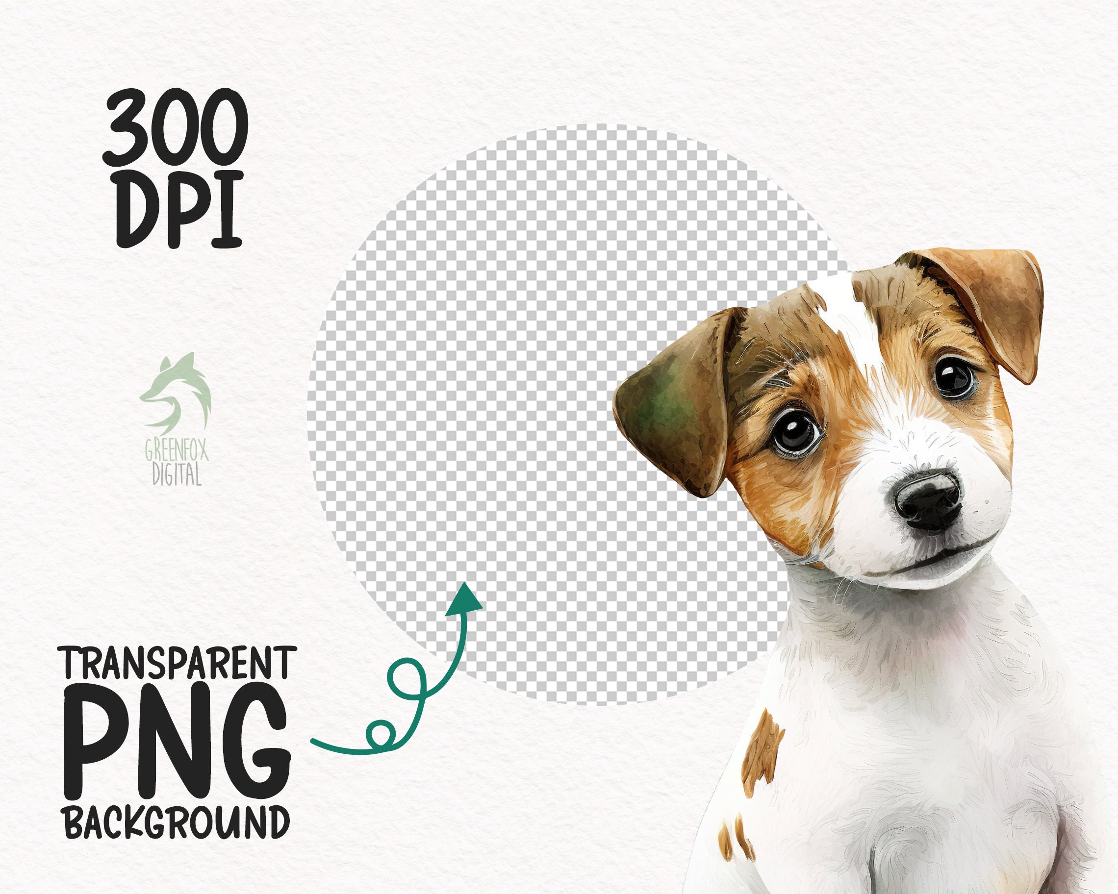 Jack Russell Watercolor Clipart Cute Dog Nursery Decor Wall - Etsy UK