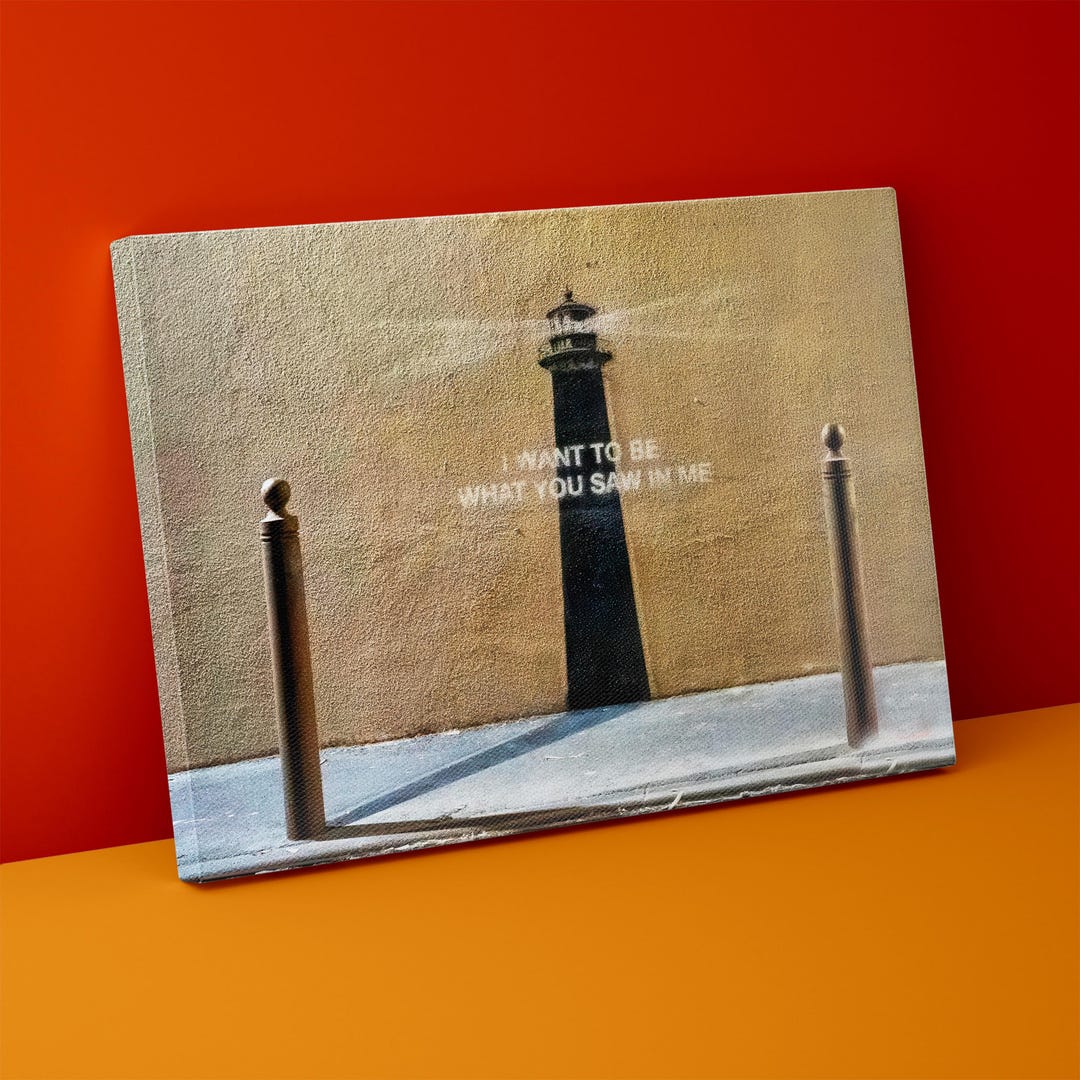 Banksy Marseille Lighthouse Canvas Art: Modern Graffiti Wall Decor - Etsy