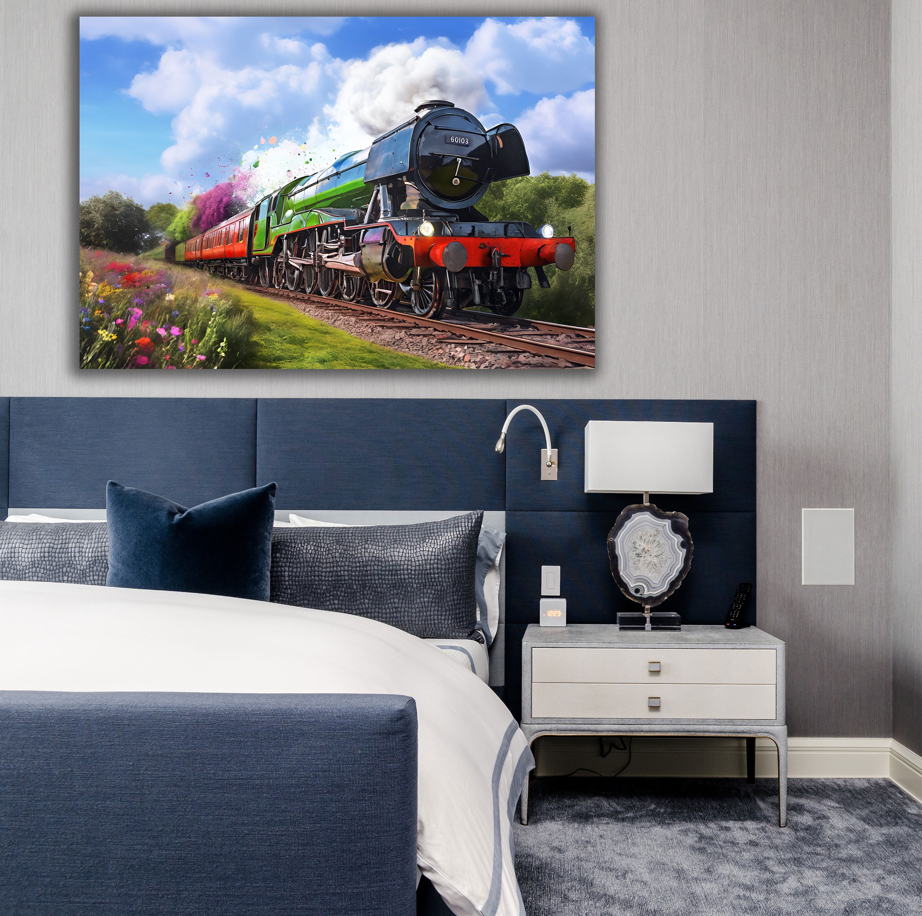 Flying Scotsman Canvas Print: Classic Steam Train Wall Art - Etsy UK