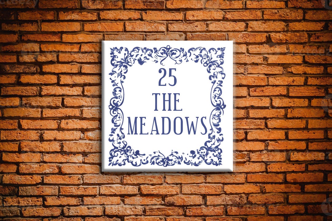 Mediterranean House Number Tile, Personalised Spanish Signs, Customised ...