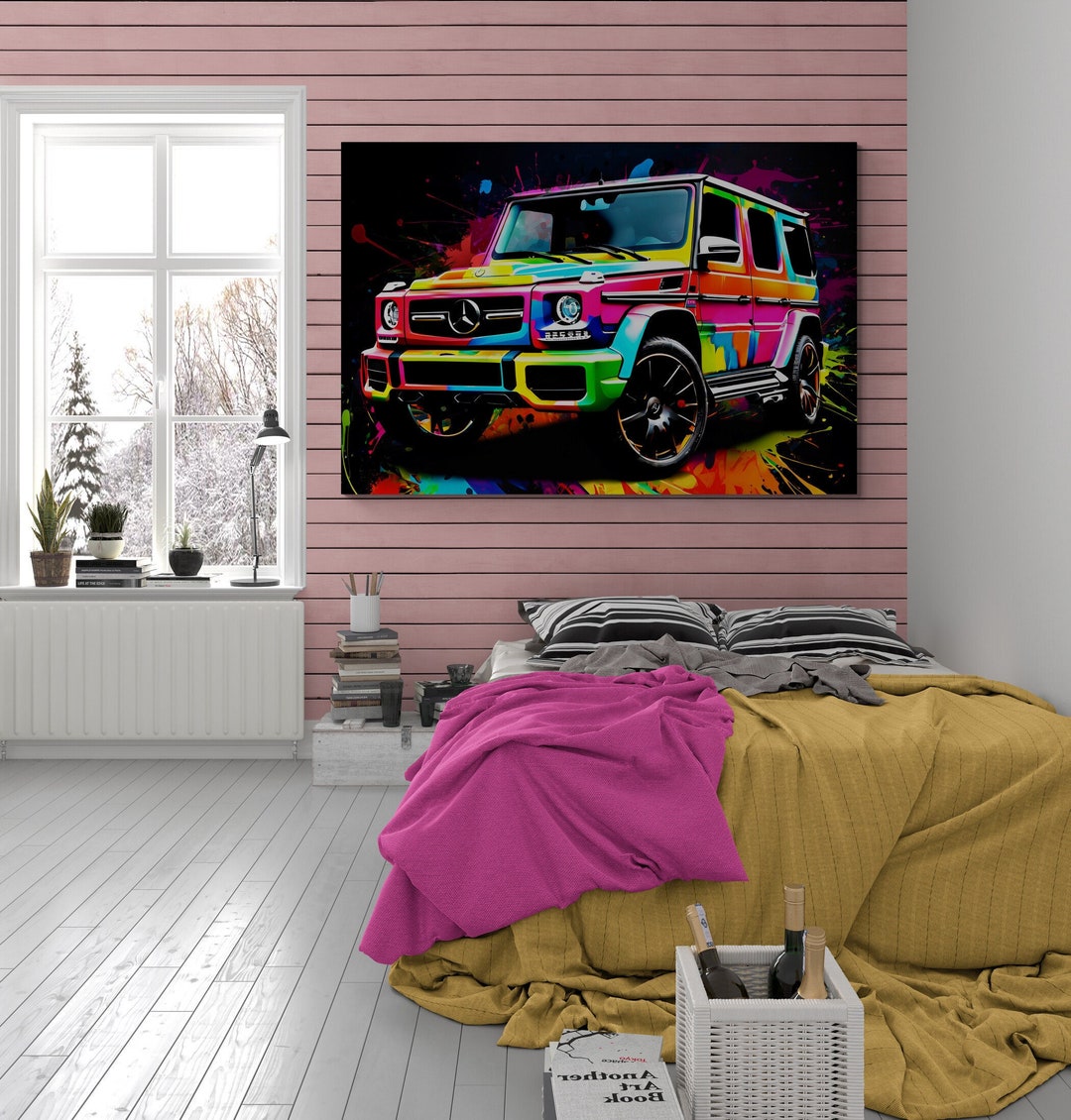 Mercedes Brabus G63 Canvas Art Print. Teenager Art, Modern Wall Decor ...