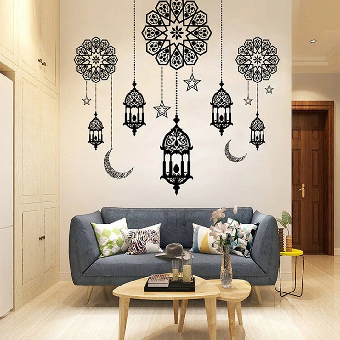 Muslim Window Stickers Islamic Living Room Bedroom Decoration Self ...