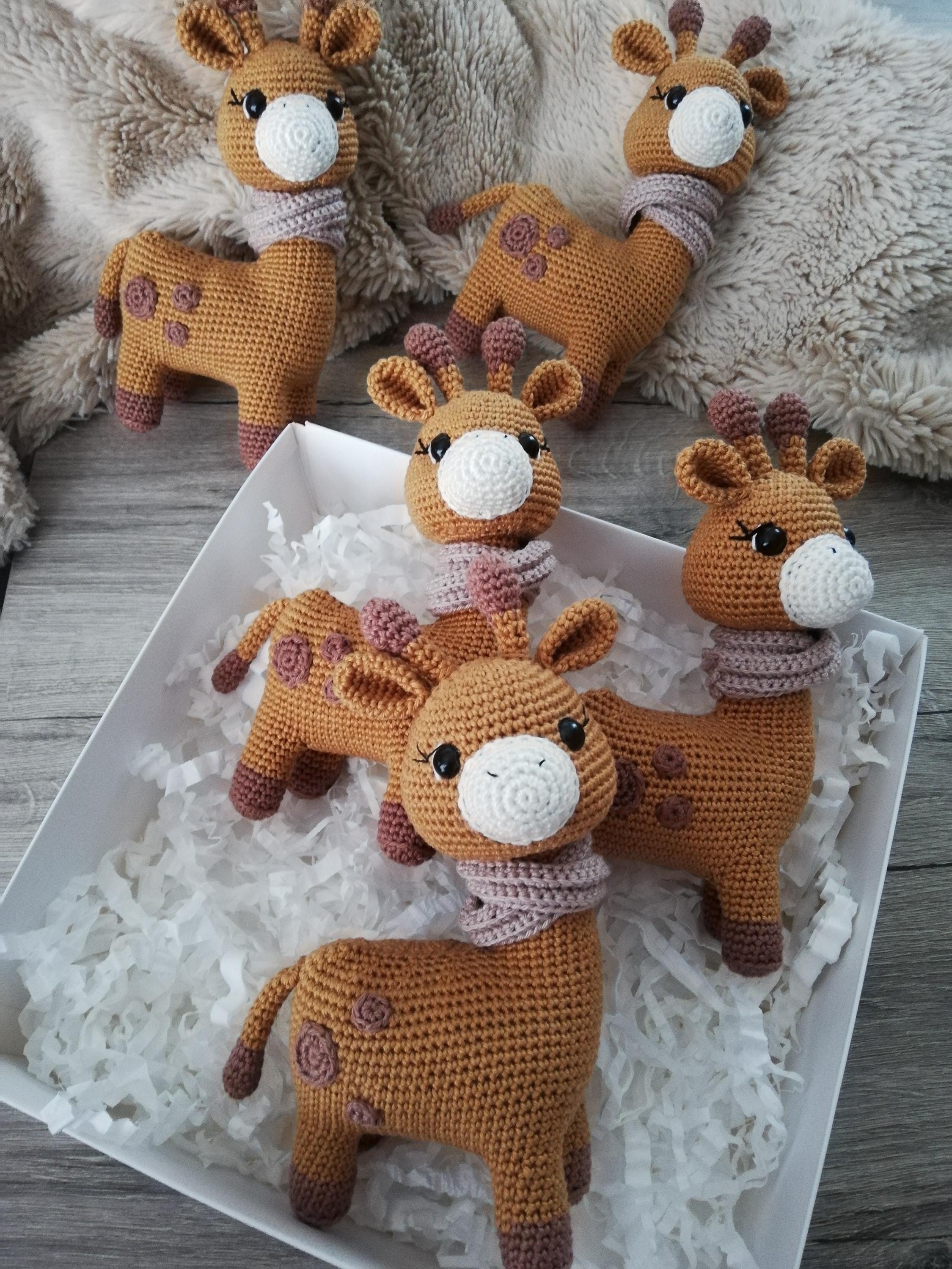 Amigurumi Giraffe, Crochet Giraffe Set, Baby Sleeping Companion ...