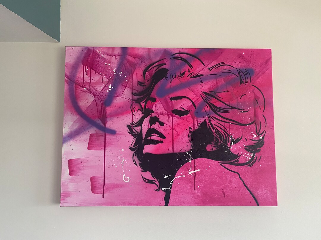 Marilyn Monroe Street Art - Etsy